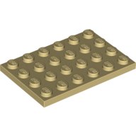 LEGO PLate 4x6 TAN (100 pcs) | Plates | LEGO Parts | BRICKshop - LEGO ...