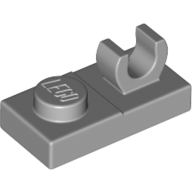 LEGO Plate 1x2 with Clip LIGHT GRAY (100 pcs) | BRICKshop - LEGO en ...