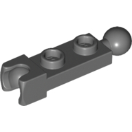 LEGO Plate 1x2 with Tow Ball and Socket DARK GRAY (100 | BRICKshop ...