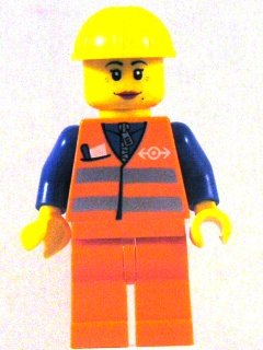 LEGO Rail Worker Female (trn145) | BRICKshop - LEGO en DUPLO specialist