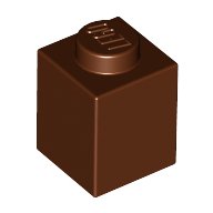 LEGO Brick 1x1 BROWN (100 pcs) | BRICKshop - LEGO en DUPLO specialist