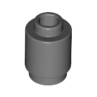 LEGO Brick 1x1 Round Dark Gray (100 pcs) | BRICKshop - LEGO en DUPLO ...