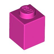 LEGO Brick 1x1 Dark Pink (100 pcs) | BRICKshop - LEGO en DUPLO specialist