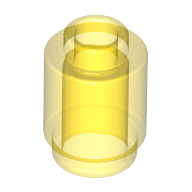 LEGO Brick 1x1 Round TRANS-YELLOW (100 pcs) | BRICKshop - LEGO en DUPLO ...