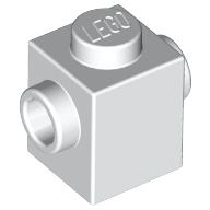 LEGO Brick 1x1 with 2 Side-studs WHITE (100 pcs) | BRICKshop - LEGO en ...