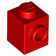 LEGO BRICK 1x1 with Stud on 1 Side RED (100 pcs) | Bricks | LEGO Parts ...
