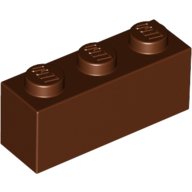 LEGO Brick 1x3 BROWN (100 pcs) | BRICKshop - LEGO en DUPLO specialist