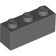 LEGO Brick 1x3 DARK GRAY (100 pcs) | Bricks | LEGO Parts | BRICKshop ...