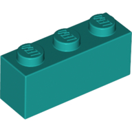 LEGO Brick 1x3 DARK TURQUOISE (100 pcs) | Bricks | LEGO Parts ...