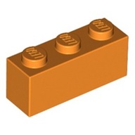 LEGO Brick 1x3 ORANGE (100 pcs) | BRICKshop - LEGO en DUPLO specialist