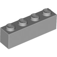 LEGO Brick 1x4 LIGHT GRAY (100 pcs) | BRICKshop - LEGO en DUPLO specialist