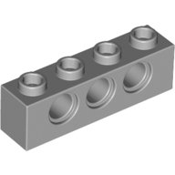 LEGO Brick 1x4 with Holes LIGHT GRAY (100 pcs) | BRICKshop - LEGO en ...