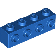LEGO Brick 1x4 with 4 Studs on 1 Side BLUE (100 pcs) | BRICKshop - LEGO ...