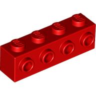 LEGO Brick 1x4 with Studs on Side RED (100 pcs) | BRICKshop - LEGO en ...