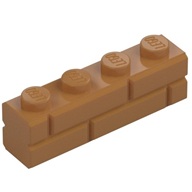 LEGO Brick 1x4 with Masonry Profile NOUGAT (100 pcs) | Bricks | LEGO ...