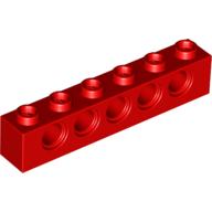 LEGO Brick 1x6 with Holes RED (100 pcs) | BRICKshop - LEGO en DUPLO specialist