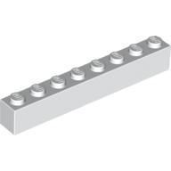 LEGO Brick 1x8 WHITE (100 pcs) | BRICKshop - LEGO en DUPLO specialist