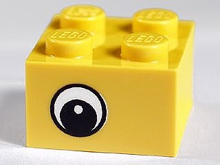LEGO Brick 2x2 with Eye YELLOW (100 pcs) | Bricks | LEGO Parts ...