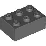 LEGO Brick 2x3 DARK GRAY (100 pcs) | BRICKshop - LEGO en DUPLO specialist