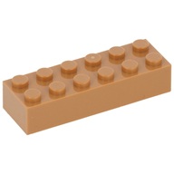 LEGO Brick 2x6 NOUGAT (100 pcs) | BRICKshop - LEGO en DUPLO specialist