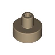 LEGO Tile 1x1 Round with Bar and Pin Holder DARK TAN (100 pcs ...