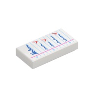 LEGO Tile 1x2 Notepad WHITE (10 pcs) | BRICKshop - LEGO en DUPLO specialist