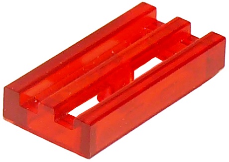 LEGO Tile 1x2 with Grill TRANS RED (100 pcs) | Tiles | LEGO Parts ...