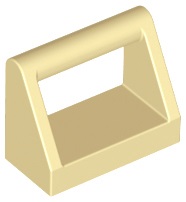 LEGO Tile 1x2 with Handle Bar TAN (100 pcs) | BRICKshop - LEGO en DUPLO ...