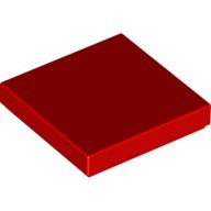LEGO Tile 2x2 RED (100 pcs) | BRICKshop - LEGO en DUPLO specialist