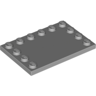 LEGO Tile 4x6 with Studs LIGHT GRAY (100 pcs) | BRICKshop - LEGO en ...